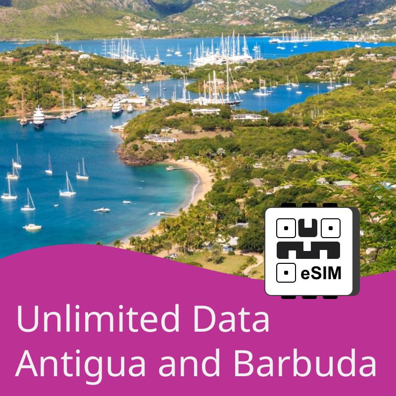 eSIM Antigua and Barbuda from $7.98 with Unlimited Data