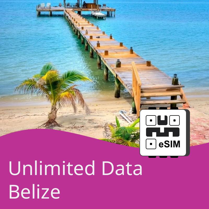 eSIM Belize from $67.28 with Unlimited Data