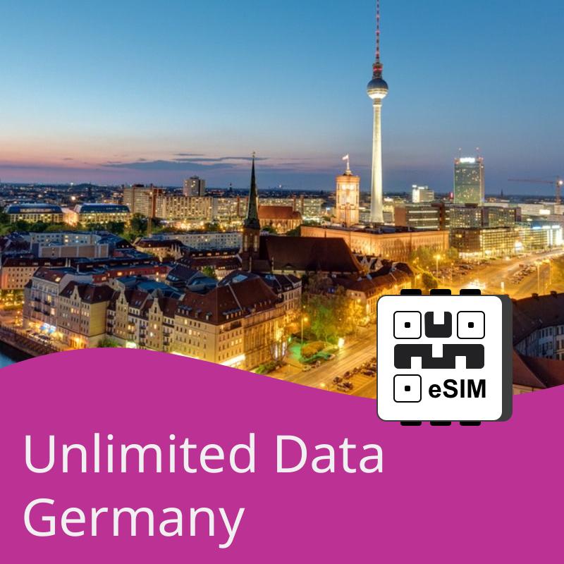 eSIM Germany from $4.21 with Unlimited Data