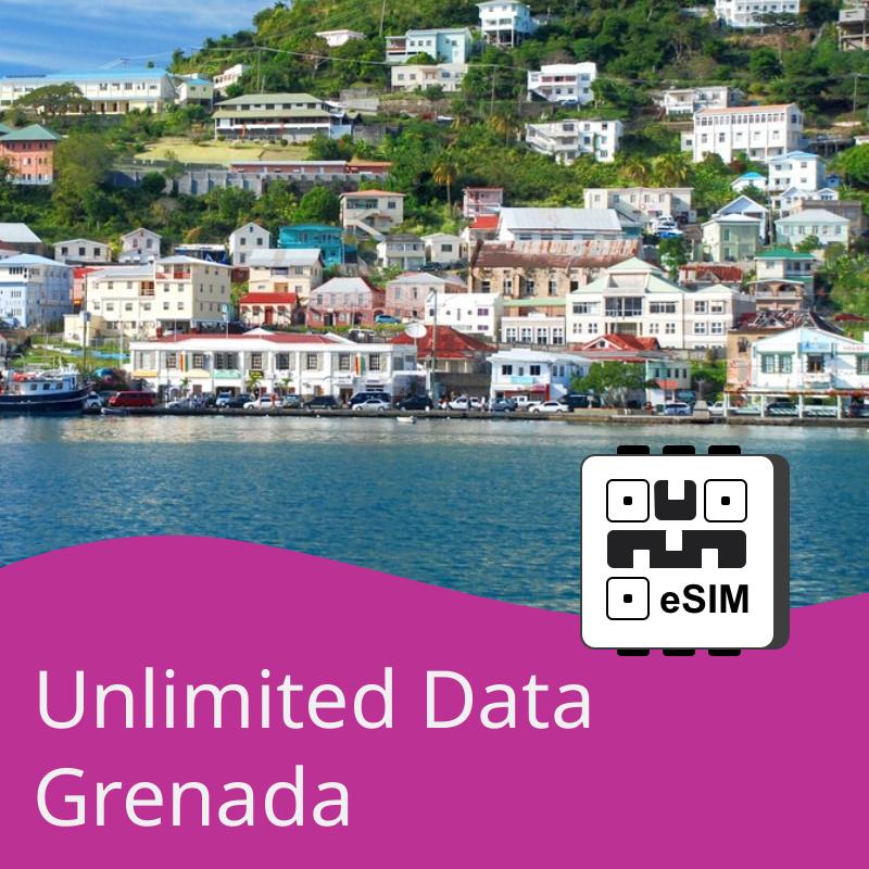eSIM Grenada from $7.98 with Unlimited Data
