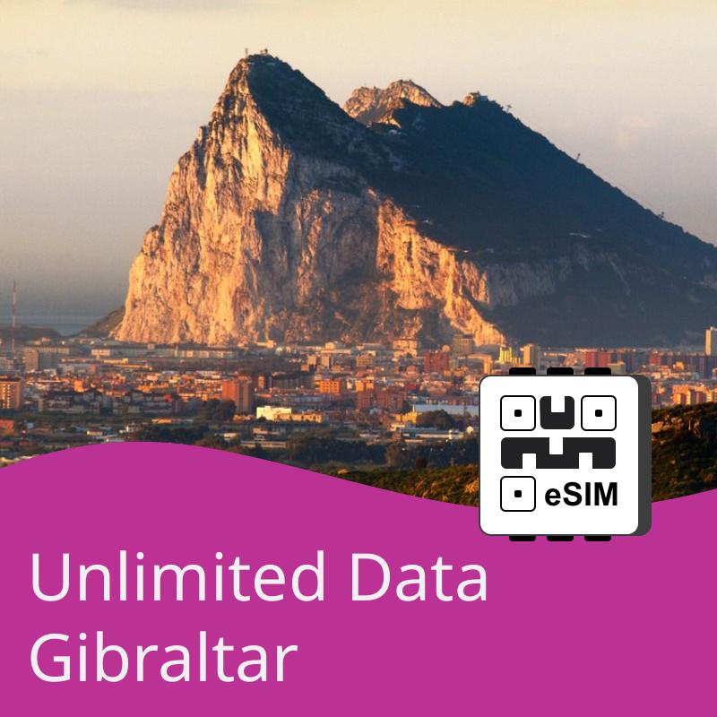 eSIM Gibraltar from $4.21 with Unlimited Data