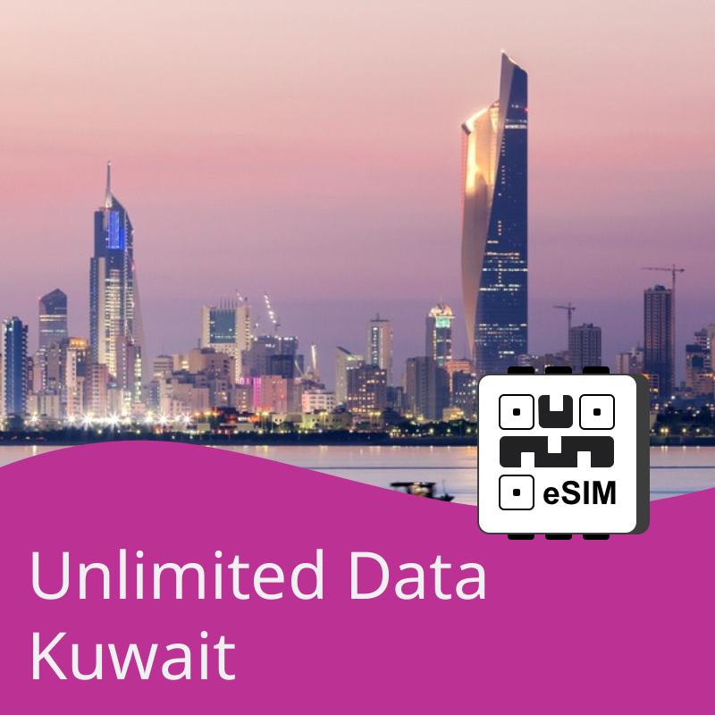 eSIM Kuwait from $4.21 with Unlimited Data
