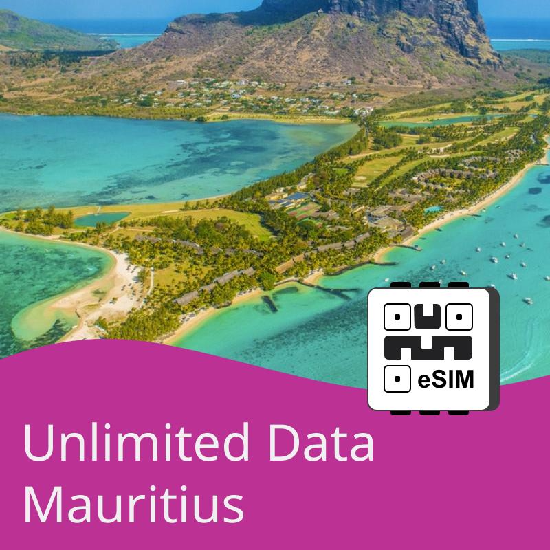 eSIM Mauritius from $35.35 with Unlimited Data