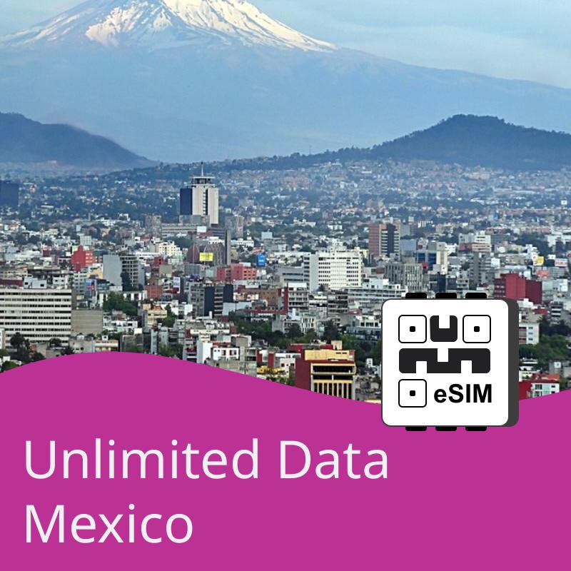 eSIM Mexico from $5.46 with Unlimited Data