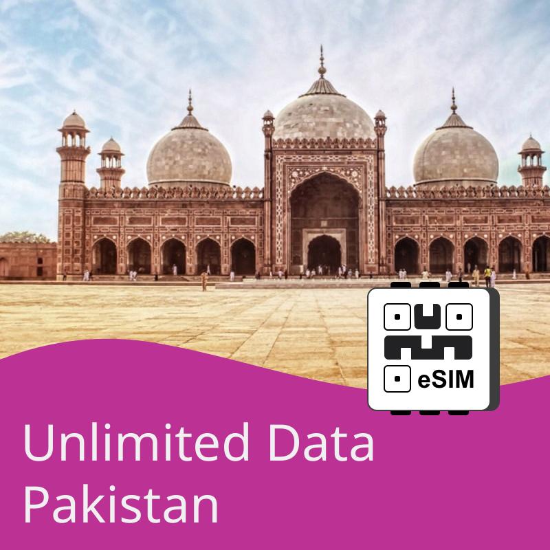 eSIM Pakistan from $4.21 with Unlimited Data