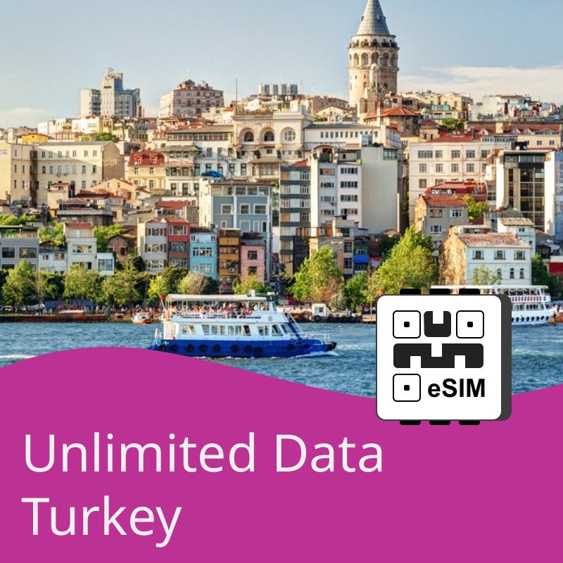 eSIM Turkey from $4.21 with Unlimited Data