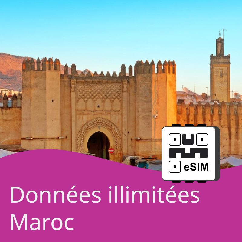 eSIM Maroc à partir de $4.21 avec Données Illimitées