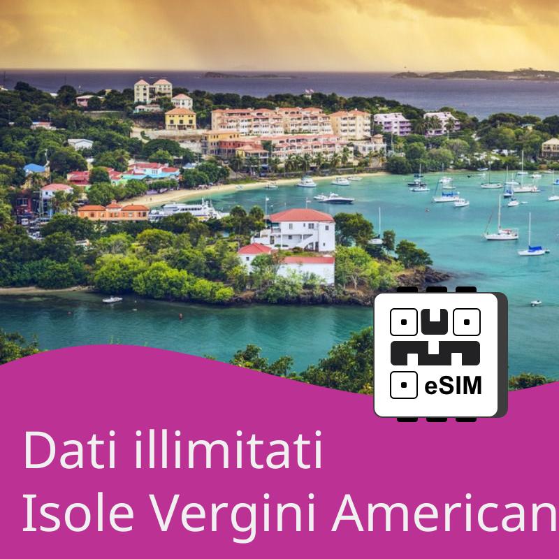 eSIM Isole Vergini Americane da $7.98 con Dati Illimitati