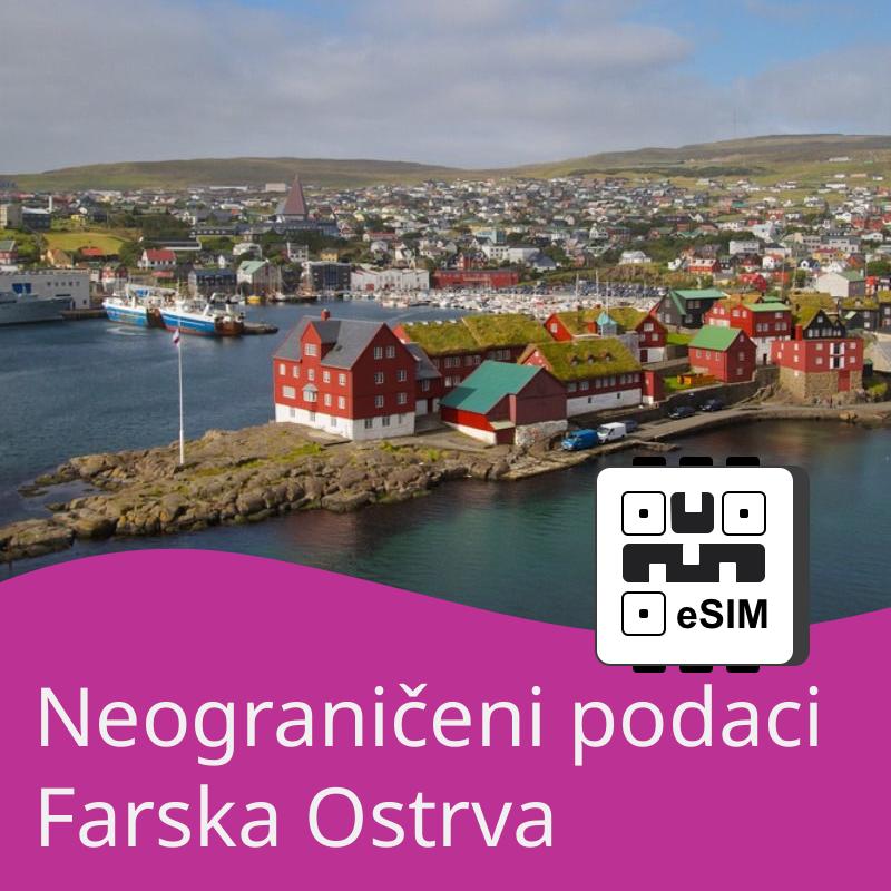 eSIM Farska Ostrva od $4.21 - Neograničeni podaci