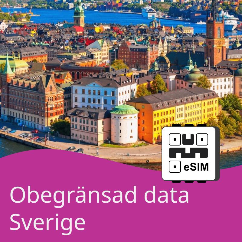 eSIM Sverige från $5 - Obegränsad data